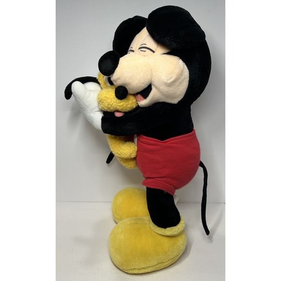 Disney | Toys | Disneyland Mickey Pluto Hugging 9 Soft Toy Plush ...